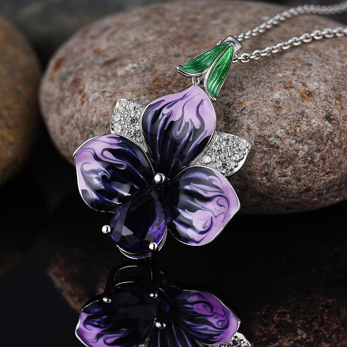 Sterling Silver African Violet – Virtuous Woman Total and Complete